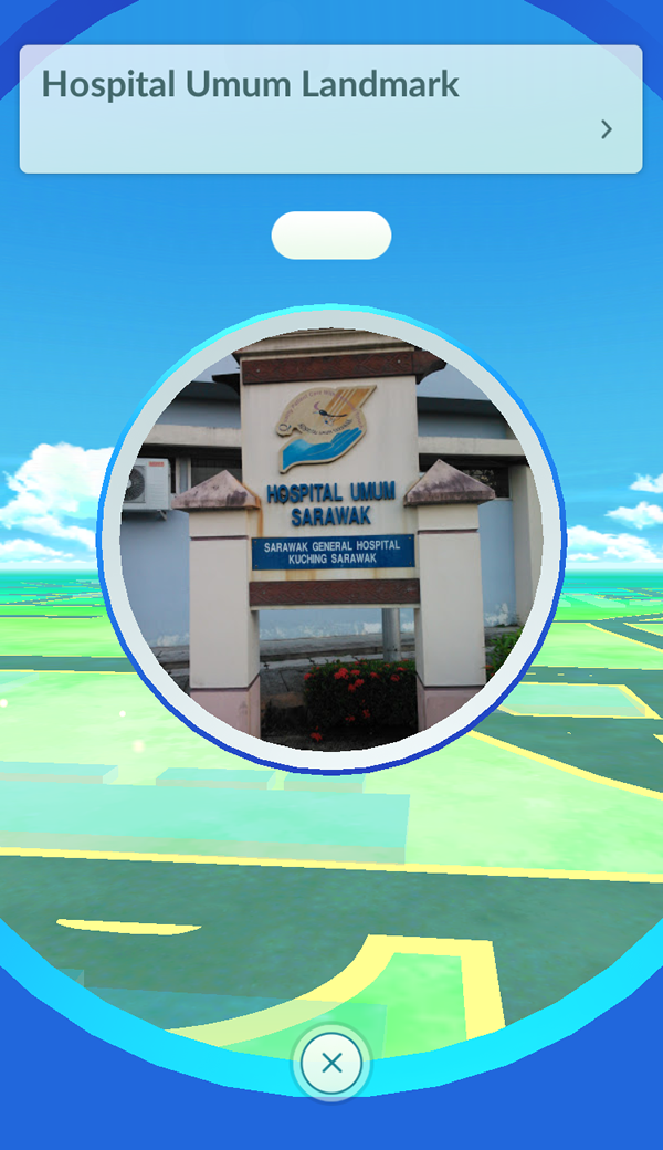 The Hospital Umum Landmark Pokestop at Sarawak General Hospital ...